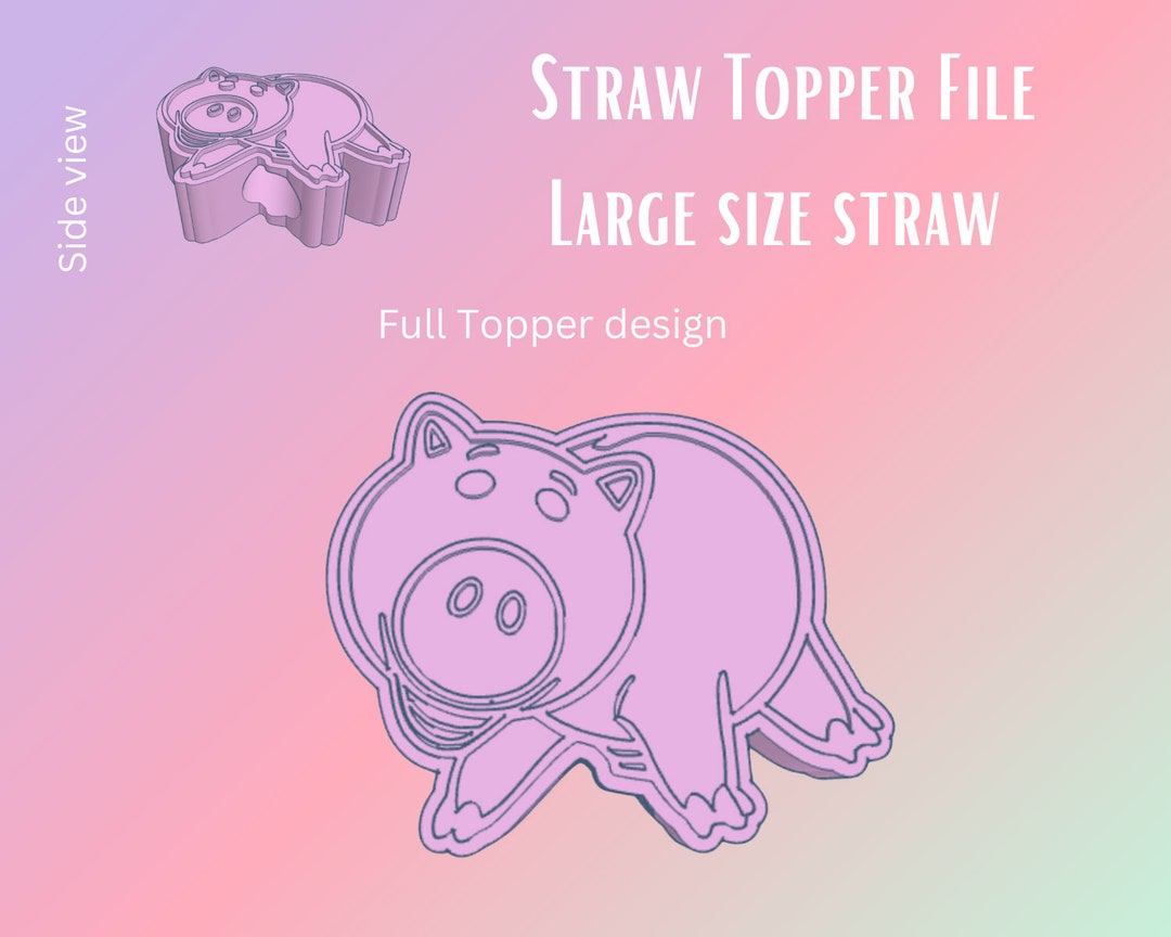 STANLEY Toy Pig Straw Topper STL - Etsy