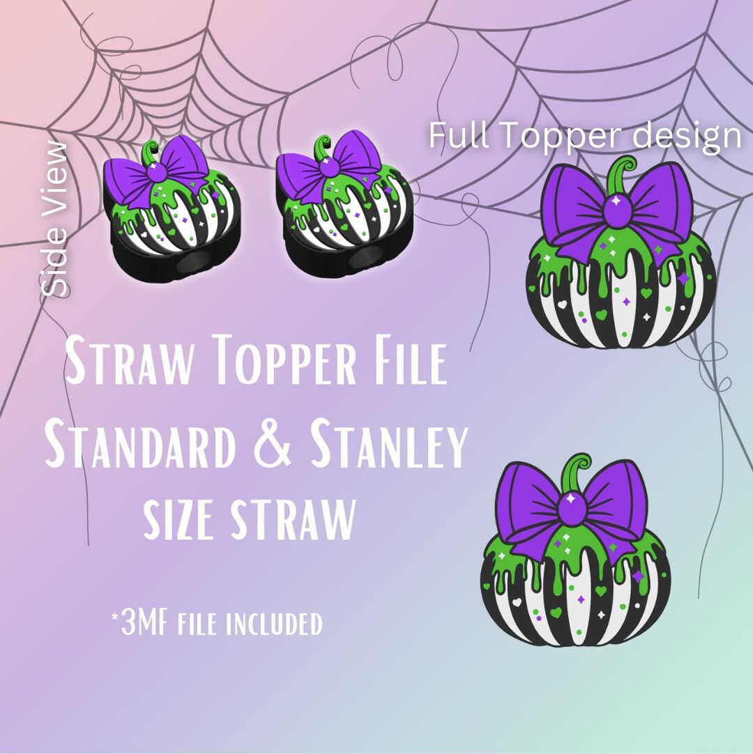 Beetle Pumpkin* Straw Topper Digital File | Fits Standard & Stanley ...