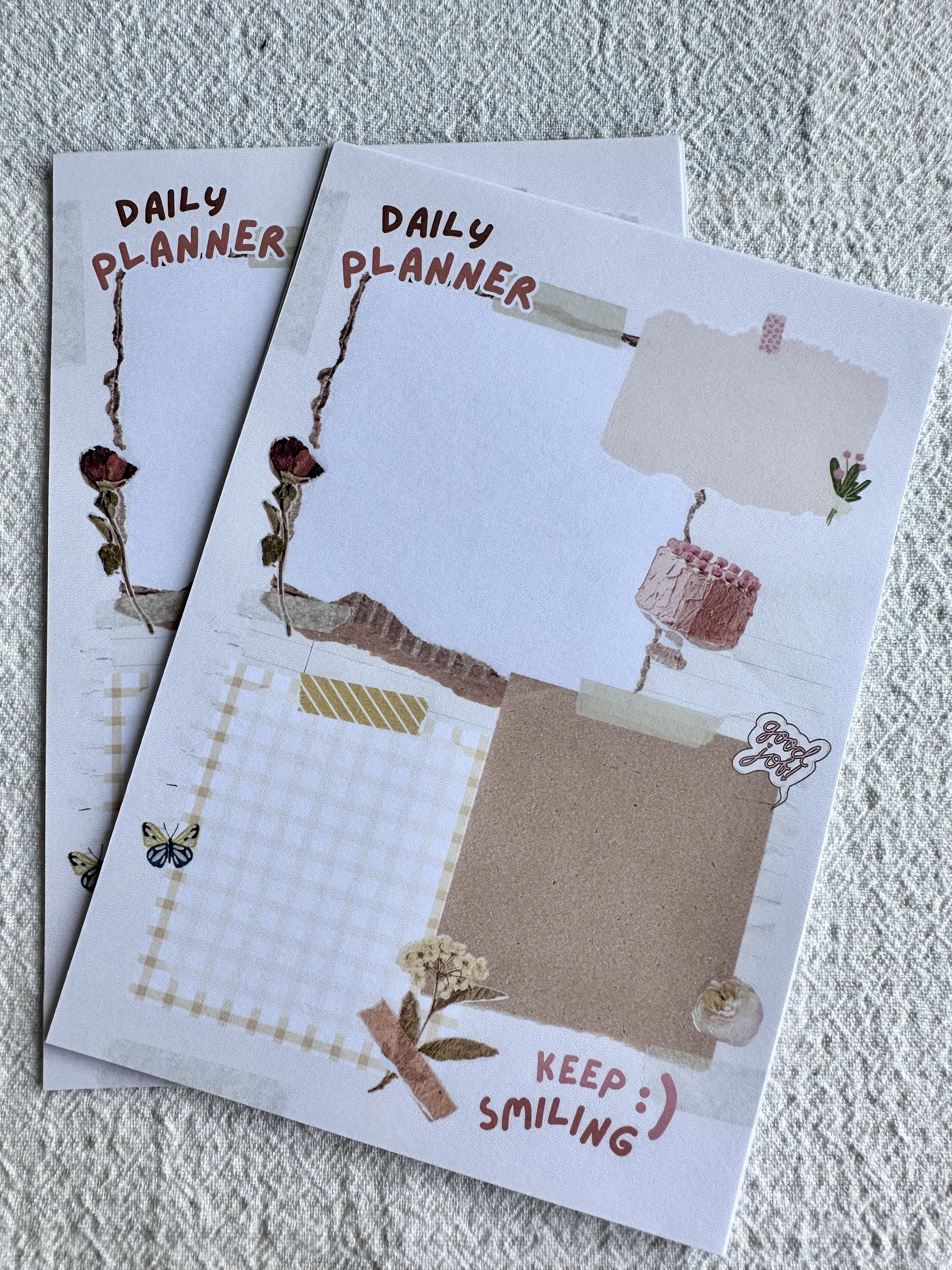 Weekly / Daily Planning Sheets Calendar Notepad With Todo List ...