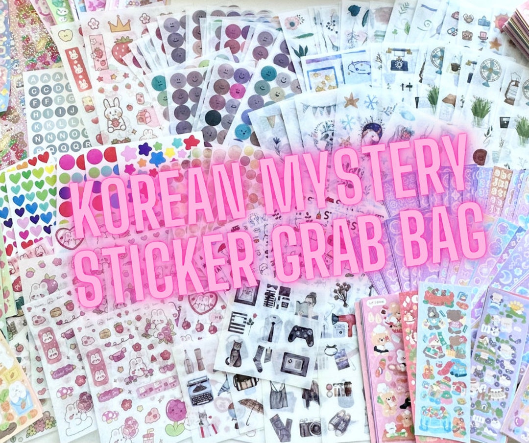 Mystery Kawaii Stationary Korean Sticker Grab Bag Clearance Cute Korean ...