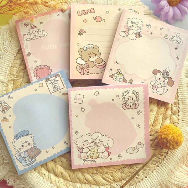 Korean Sticky Note - Etsy
