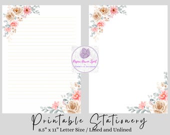 Printable Deer Writing Paper, PRINTABLE Stationery, Printable ...
