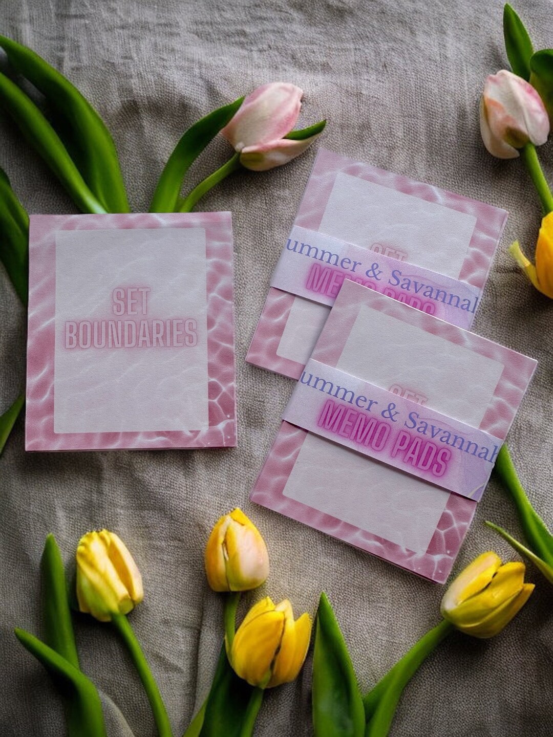 Set Boundaries Memo Pad, Mental Health Matters, Self-care Sticky Note ...