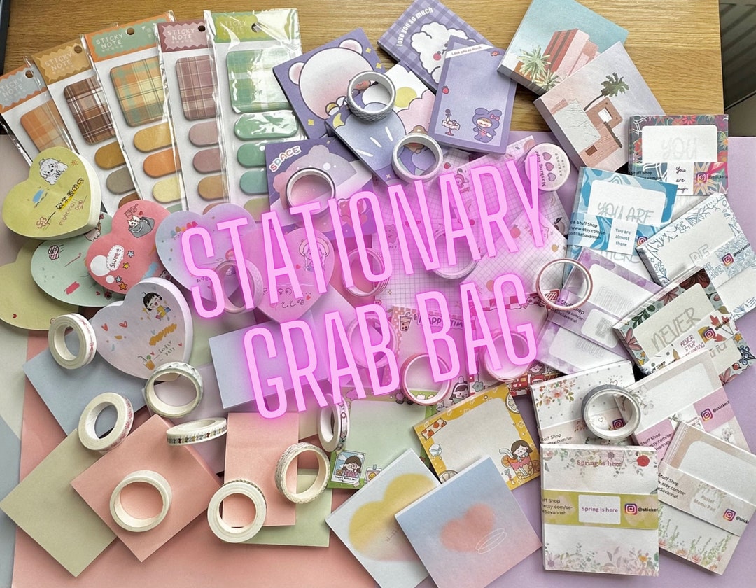 Mystery Kawaii Stationary Korean Memo Grab Bag Clearance Cute Korean ...