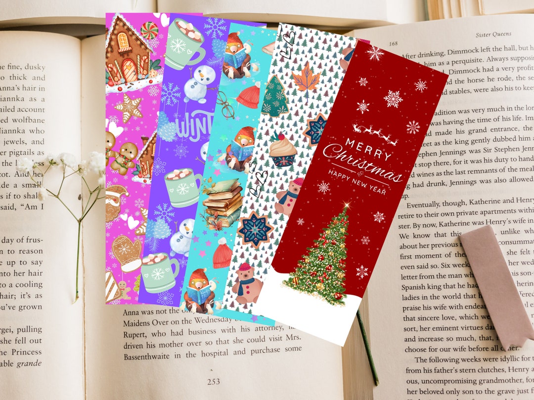 Winter Wonderland Bookmark Set or Individual, Matte Bookmark, Cute ...