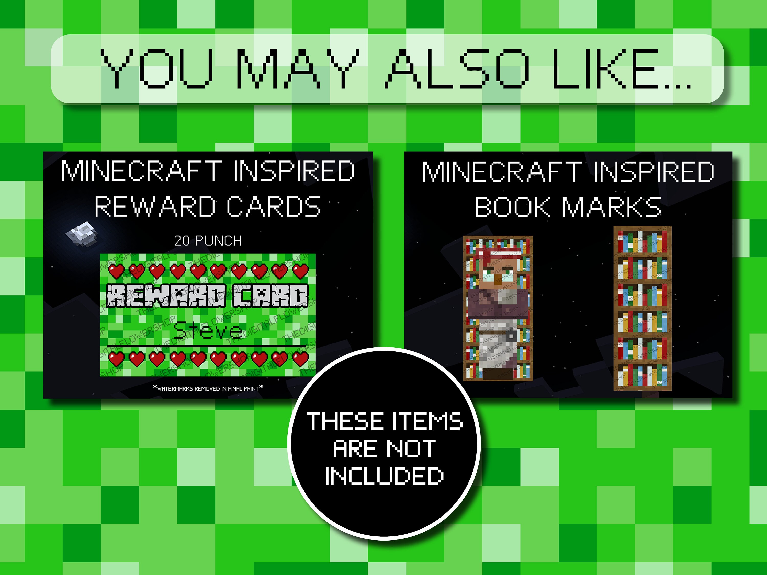 Minecraft Inspired Responsibility Chart Chore Chart Editable Printable ...