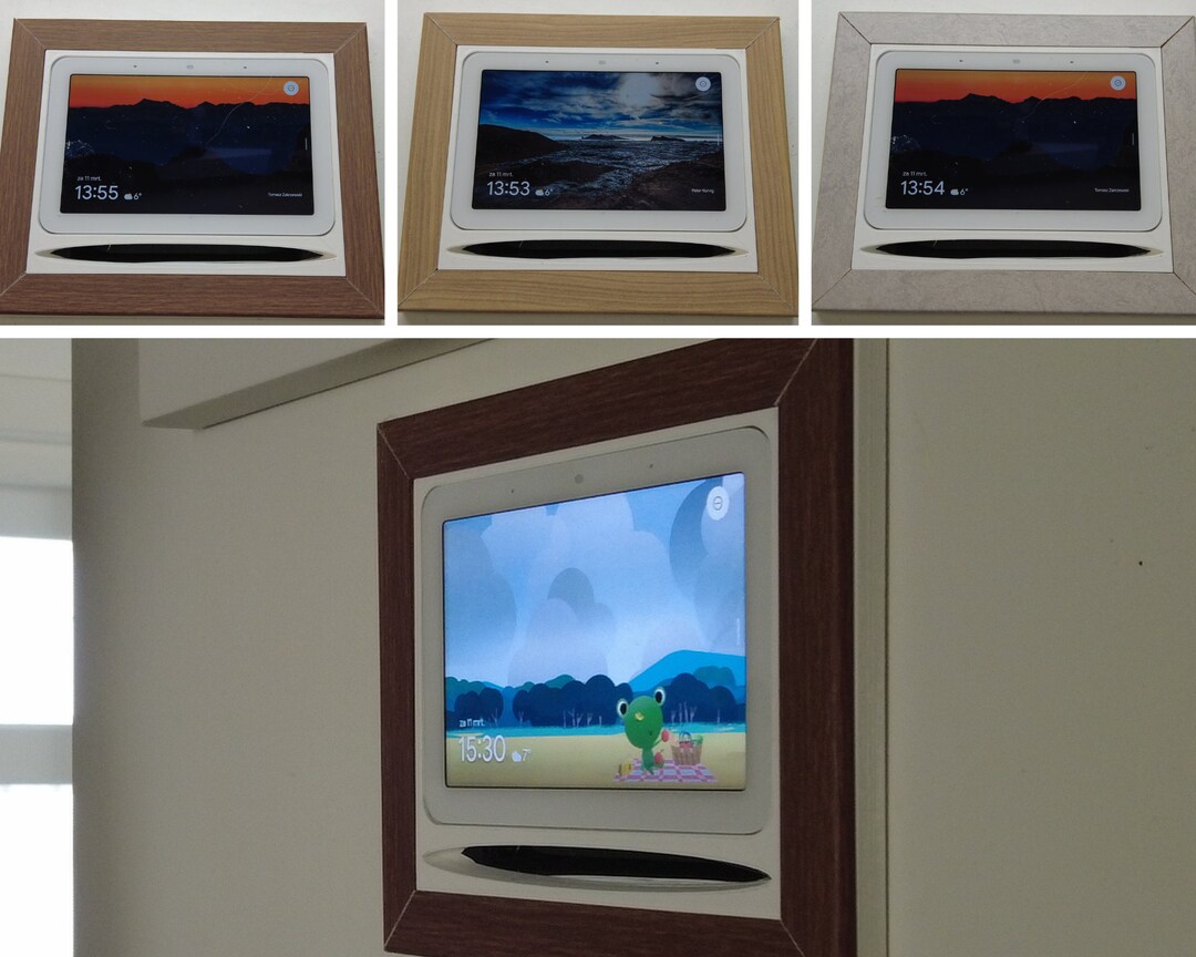 Wall Mounting Kit for Google Nest Hub 2nd Gen - Version 12 Wooden Frame ...