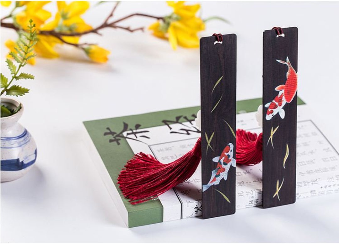 Chinese Wood Bookmark Set in Ancient Art Painting Design Suitable for ...