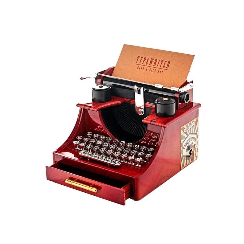 Mini Typewriter Music Box as Gift or Home Furnishings - Etsy