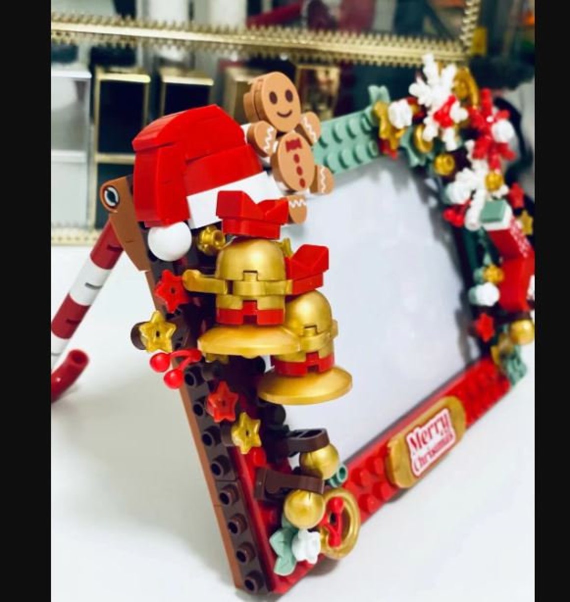 Christmas DIY Building Blocks Photo Frame 4R Photo for Housewarming ...