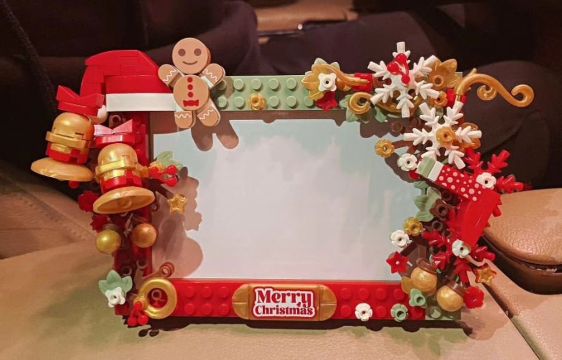Christmas DIY Building Blocks Photo Frame 4R Photo for Housewarming ...