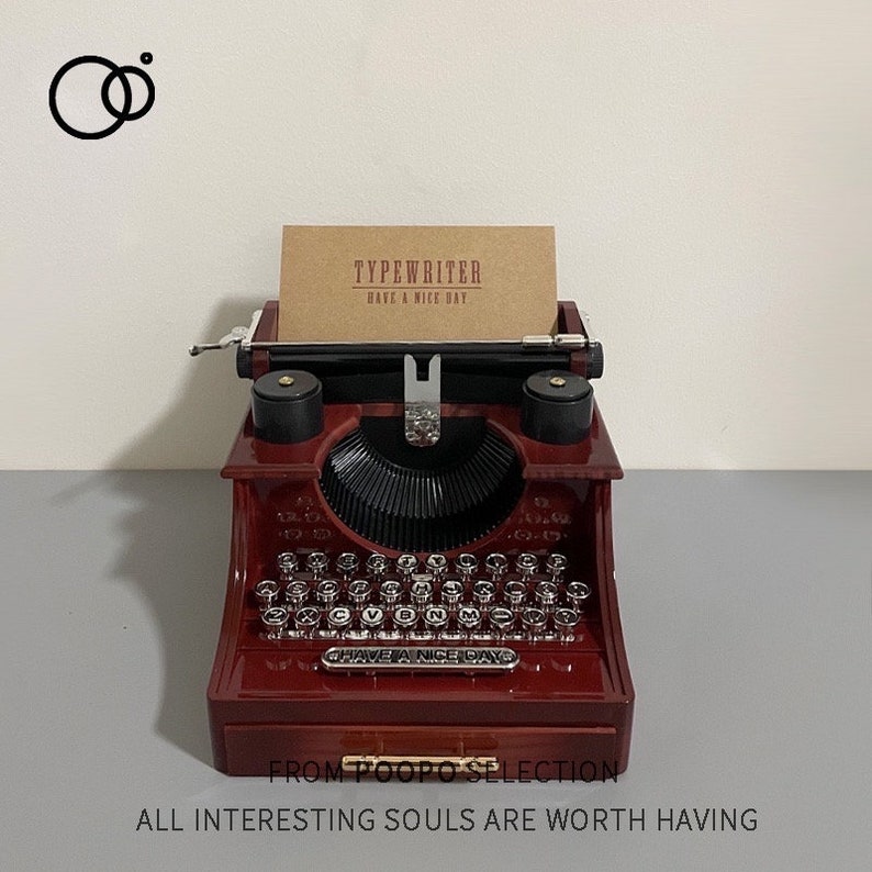 Mini Typewriter Music Box as Gift or Home Furnishings - Etsy
