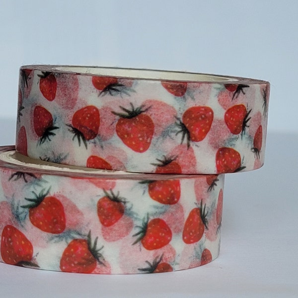 Strawberry Washi Tape - Etsy