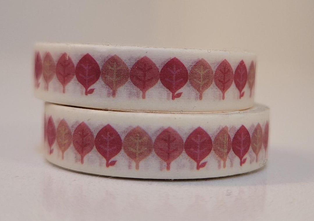 Leaf Washi Tape, Scrapbooking, 3m Length/5mm Wide, Full Roll - Etsy