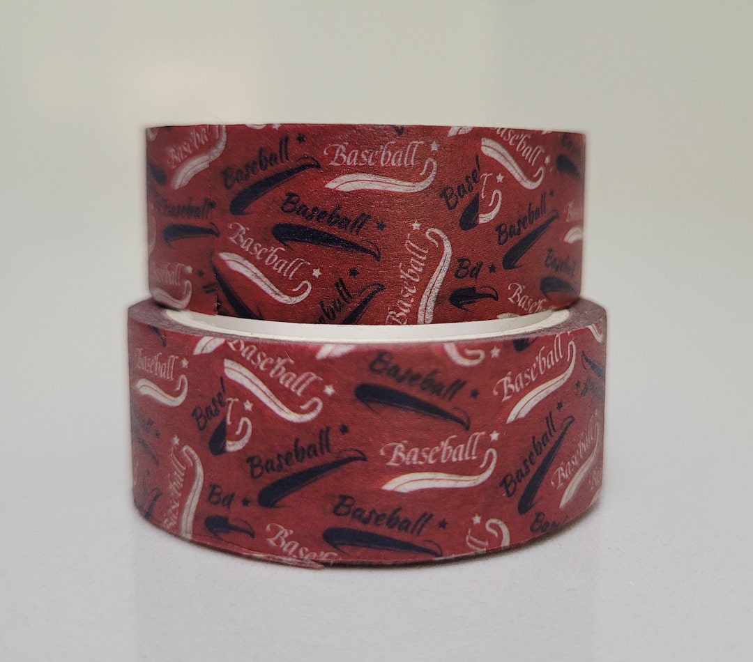 Baseball Themed Washi Tape, Scrapbooking, 5m Length/15 Mm Wide, 1 Full ...