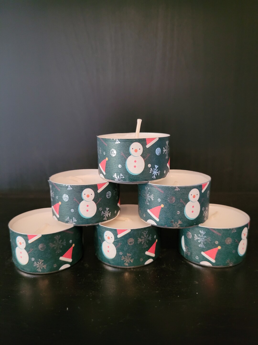 Decorated Holiday Tealights - Etsy