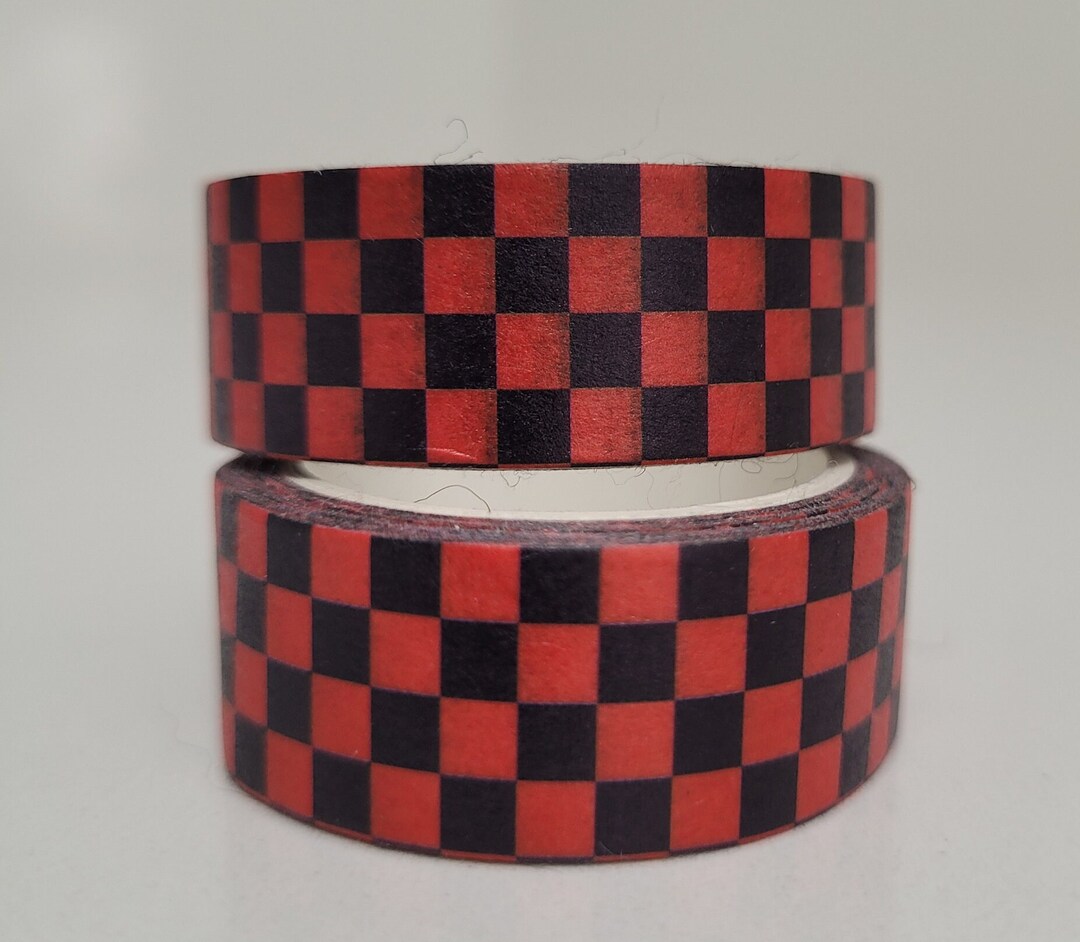 Checked Washi Tape, Scrapbooking, 5m Length/1.5cm Wide, 1 Full Roll - Etsy