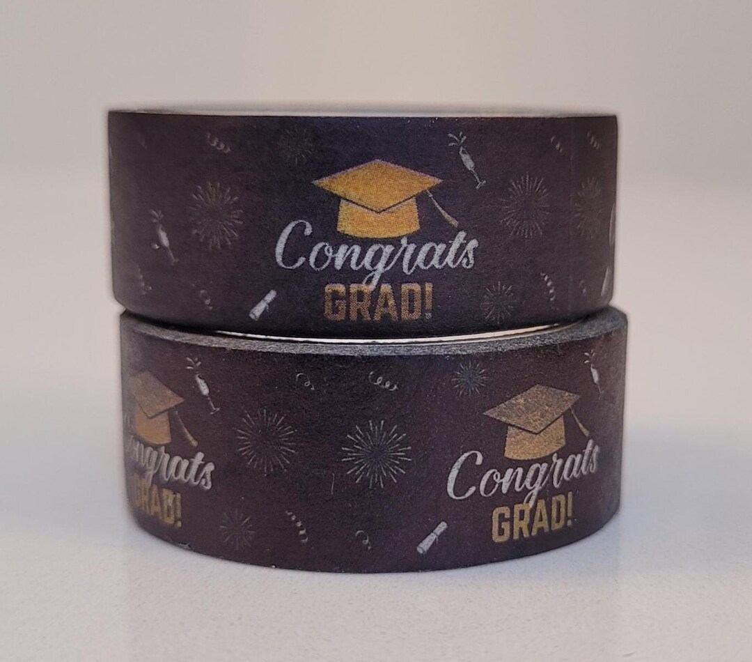 Graduation Themed Washi Tape, Scrapbooking, 5m Length/1.5cm Wide, 1 ...