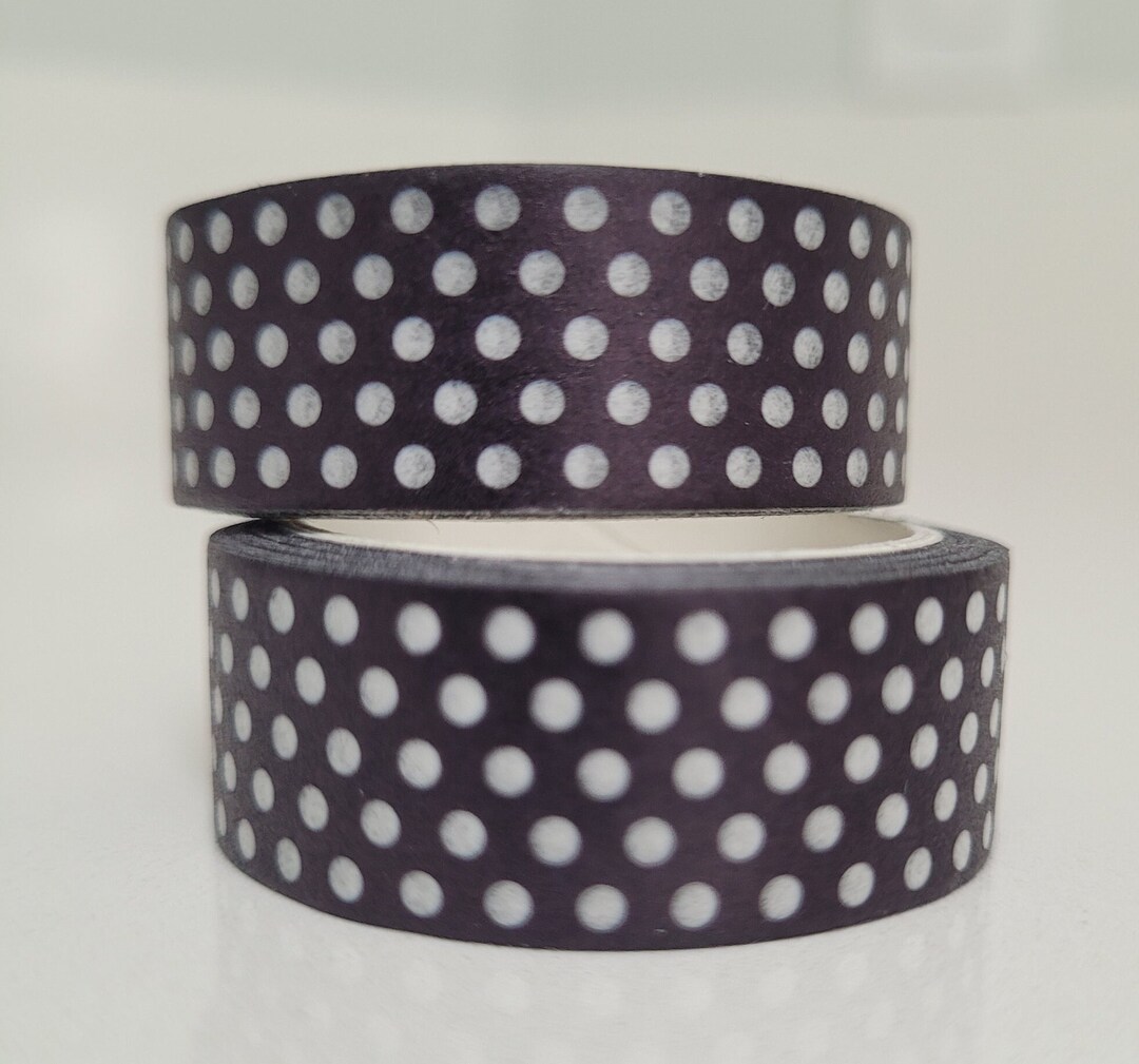 Polka Dot Washi Tape, Scrapbooking, 5m Length/1.5cm Wide, 1 Full Roll ...