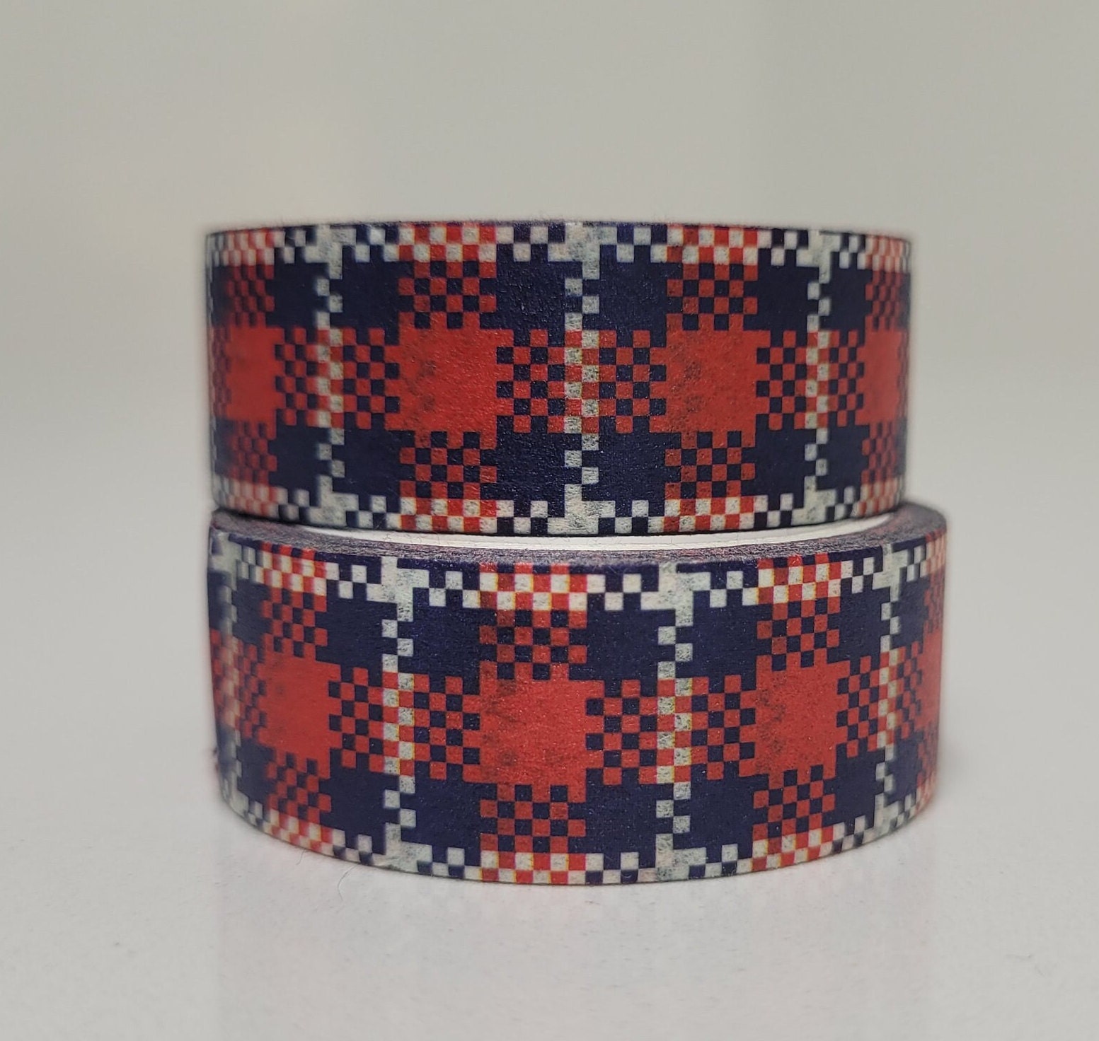 Plaid Washi Tape, Scrapbooking, 5m Length/15 Mm Wide, 1 Full Roll - Etsy