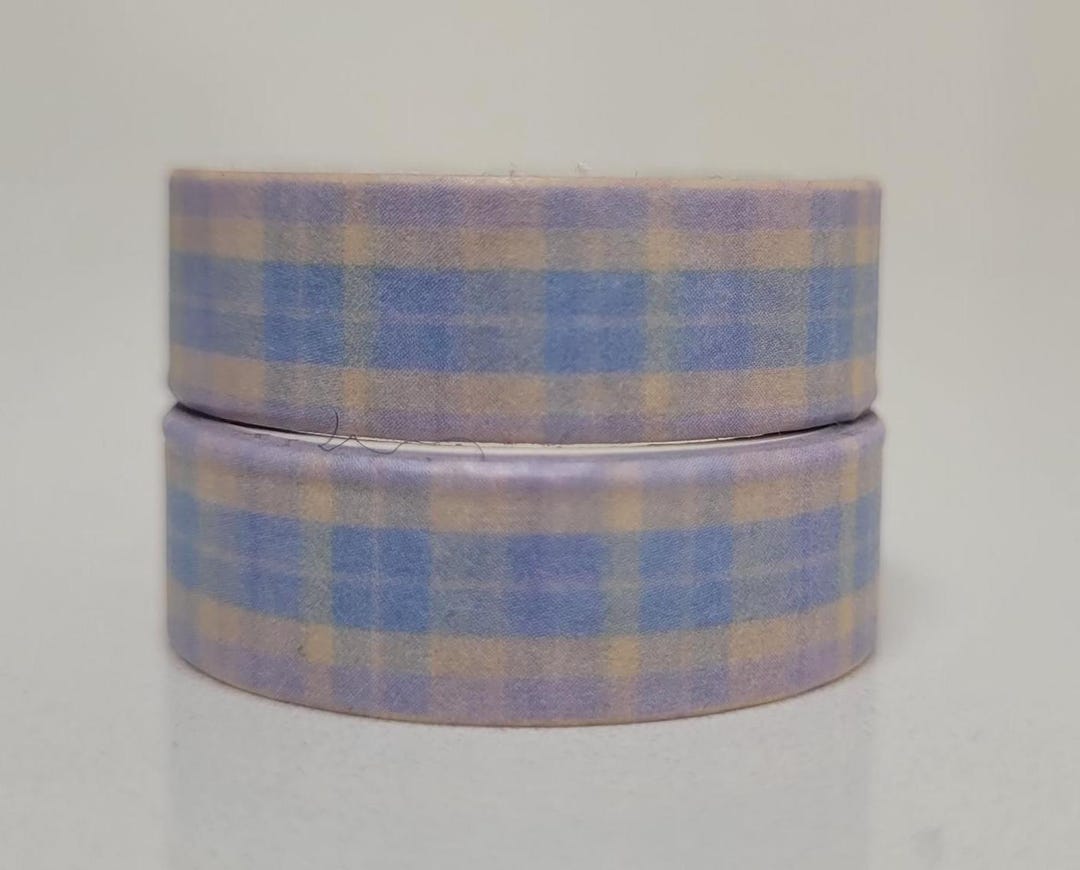Plaid Washi Tape, 2m Length/8mm Wide, Full Roll - Etsy