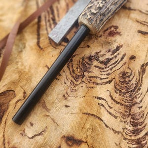 Ferro Rod With Antler Handle. Hand Made Striker. - Etsy