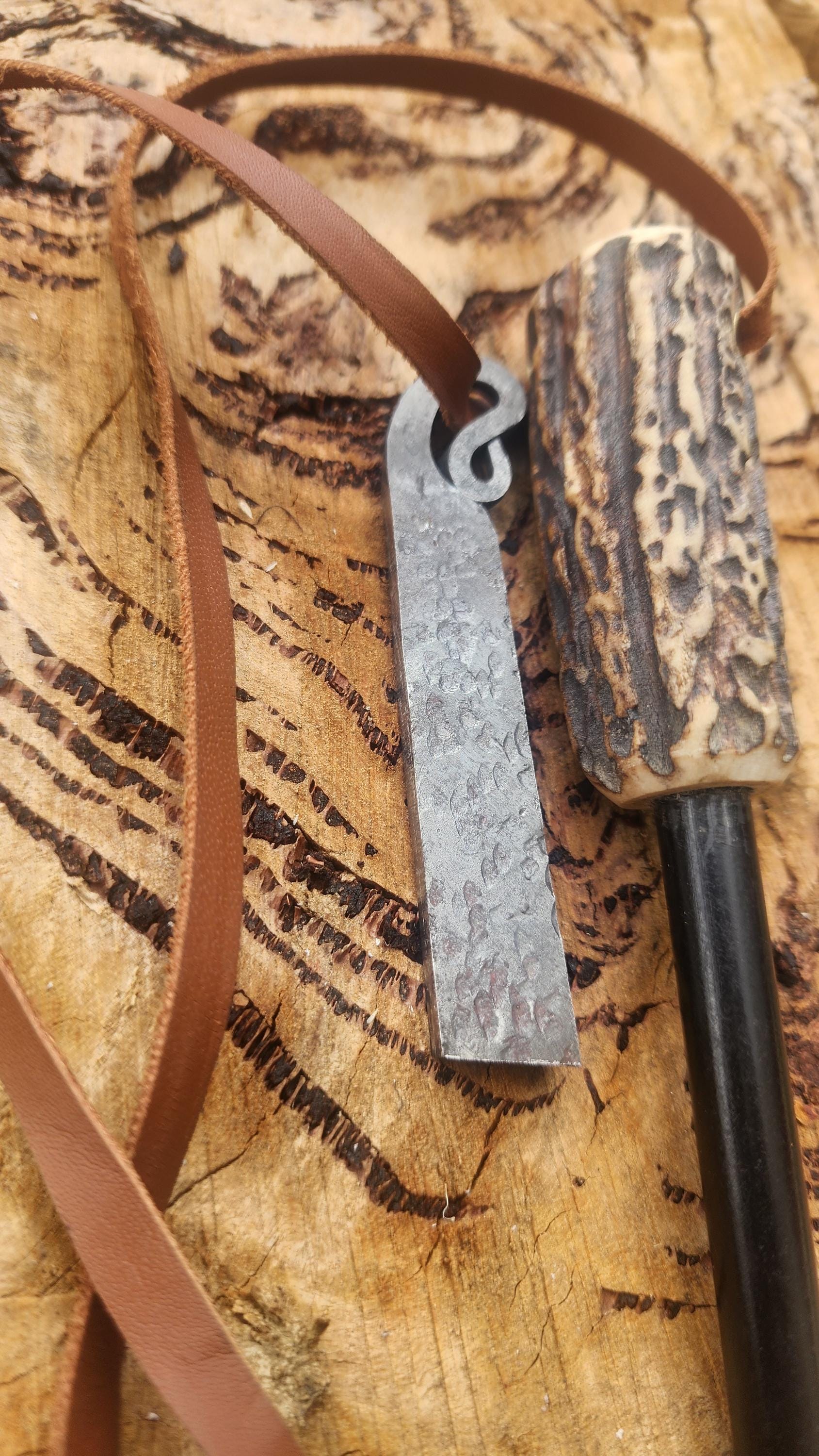Ferro Rod With Antler Handle. Hand Made Striker. - Etsy