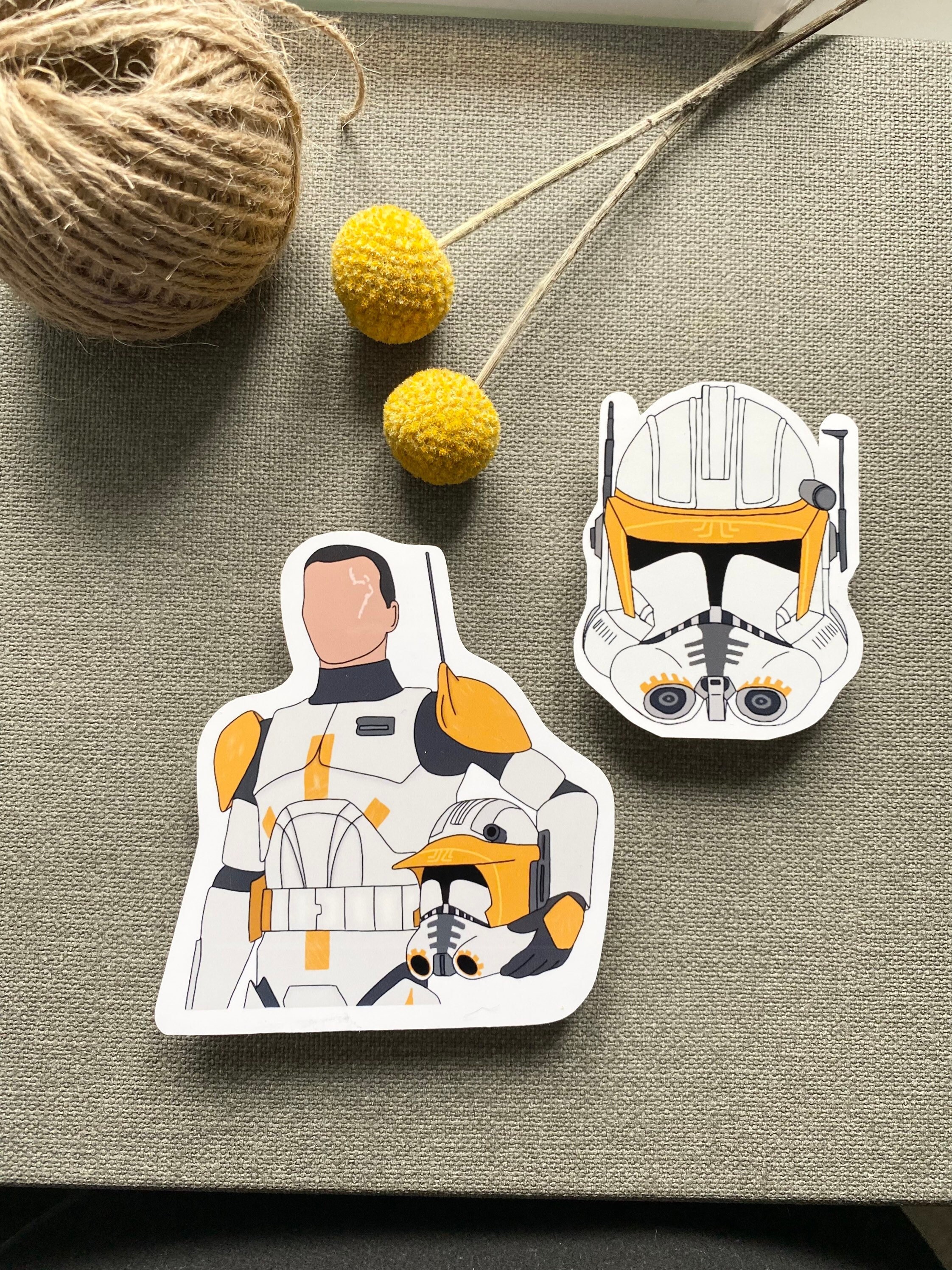 Commander in Yellow TCW Sticker Decal STAR - Etsy