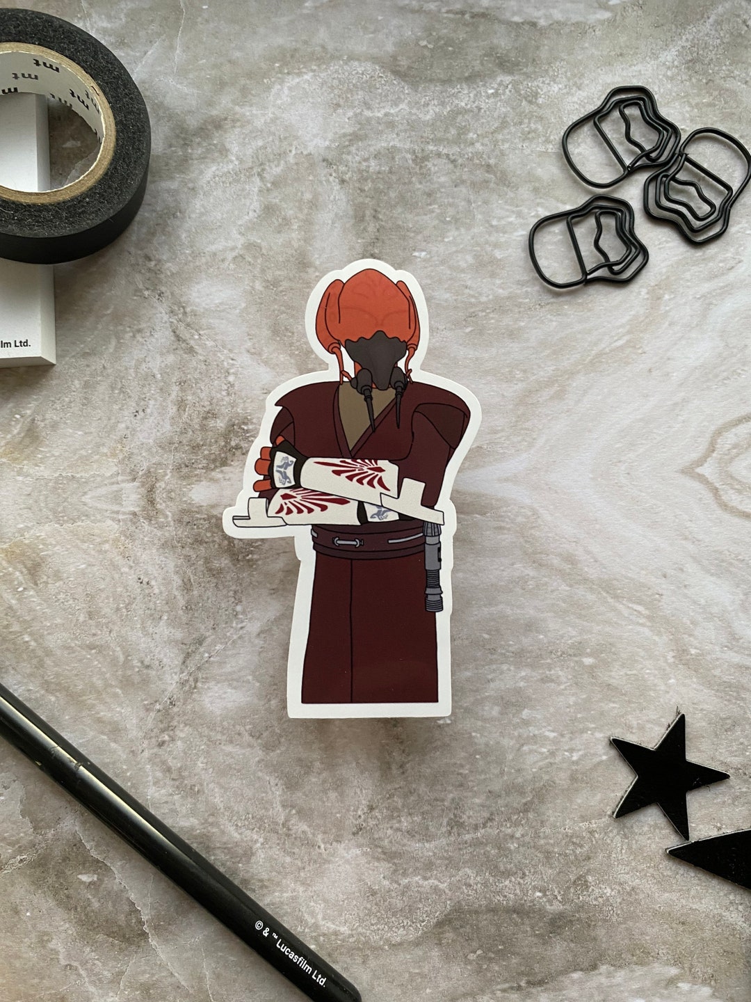The Kel Dor TCW Sticker Decal STAR - Etsy