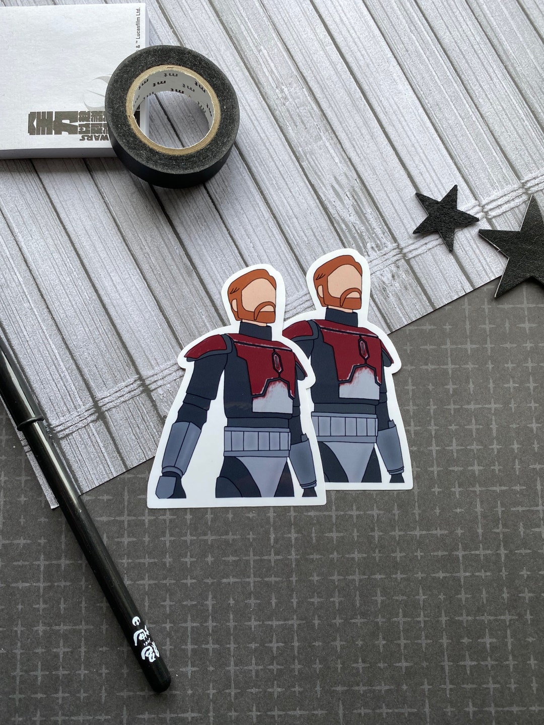 Mando Negotiator TCW Stickers Decals STAR - Etsy