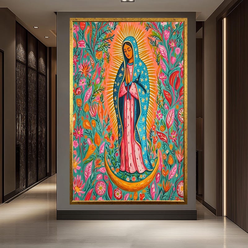 Abstract Virgin Mary - Etsy