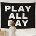Play All Day Sign Playroom Wall Decor Playroom Sign Lets Play Sign ...