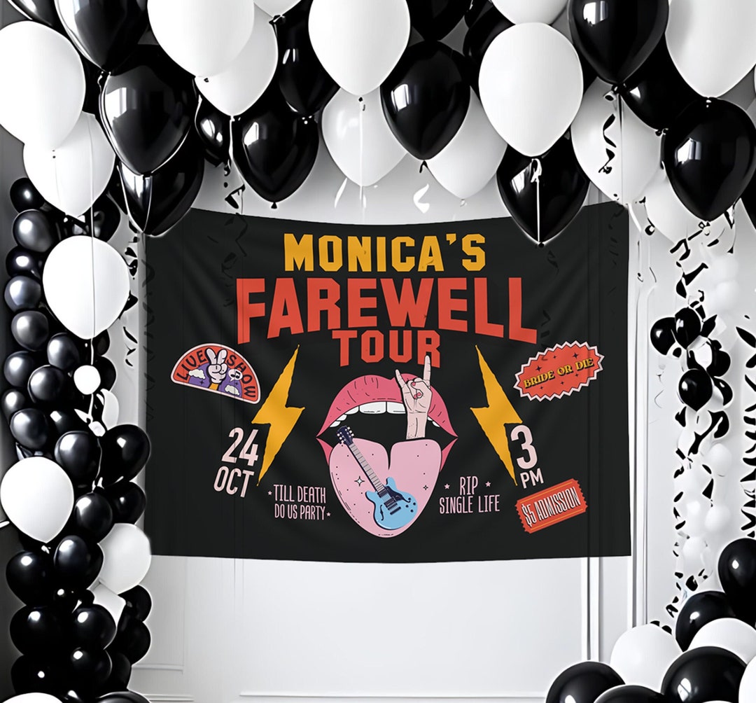 Farewell Tour Bachelorette Banner Bachelorette Decor Farewell Tour ...