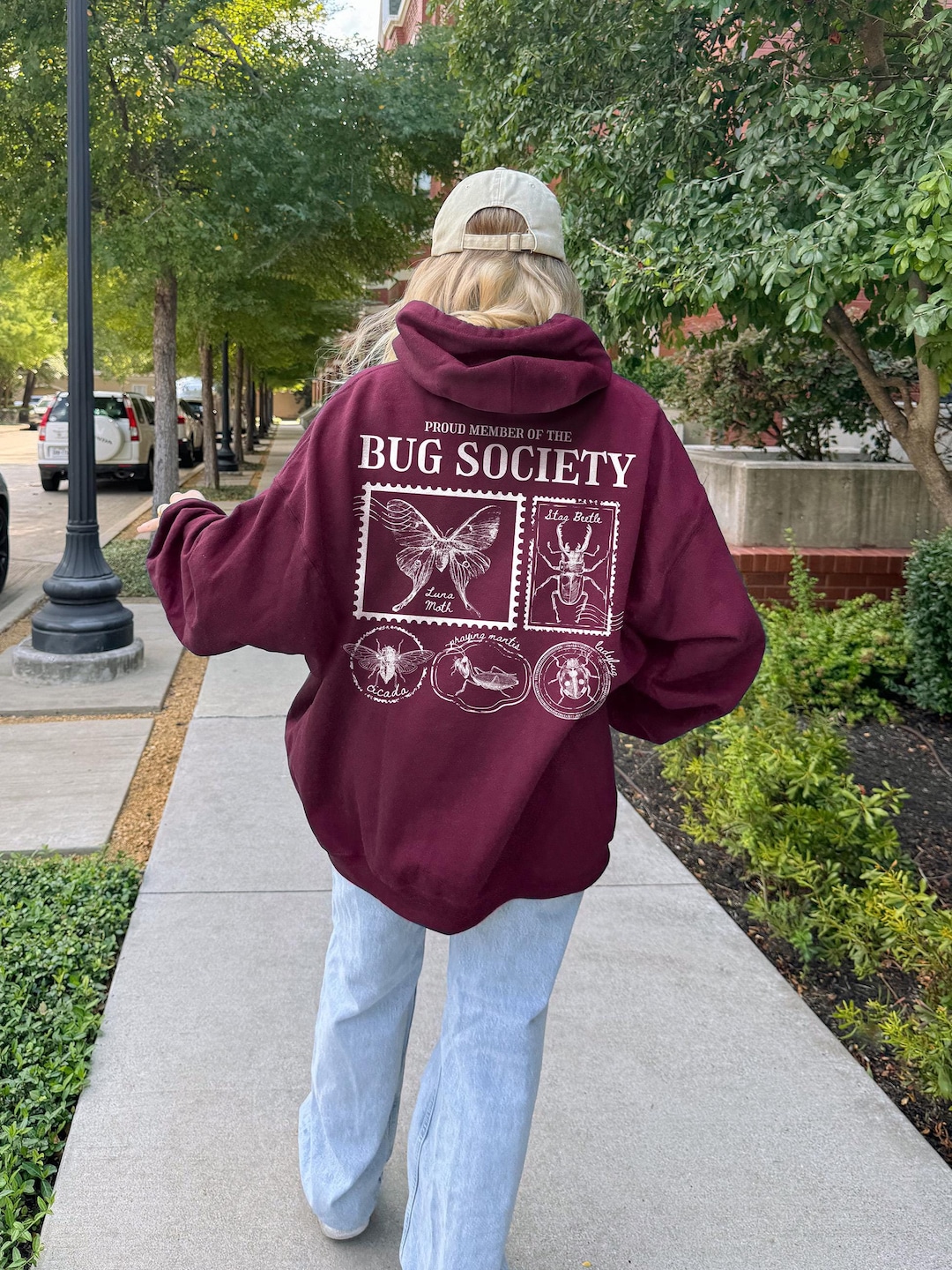 Vintage Cicada Hoodie Stag Beetle Hoodie Entomology Hoodie Bug Hoodie ...