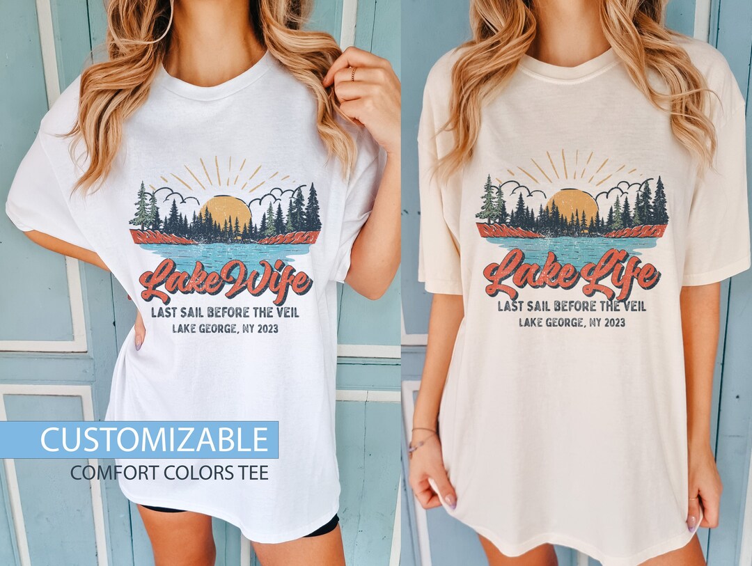 Retro Lake Bachelorette Shirts Camp Bachelorette Shirts Lake Wife Shirt ...