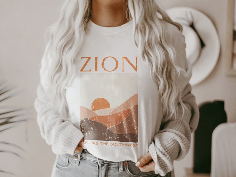 Zion National Park Shirt Zion Sweatshirt Retro National Park Shirt Utah ...