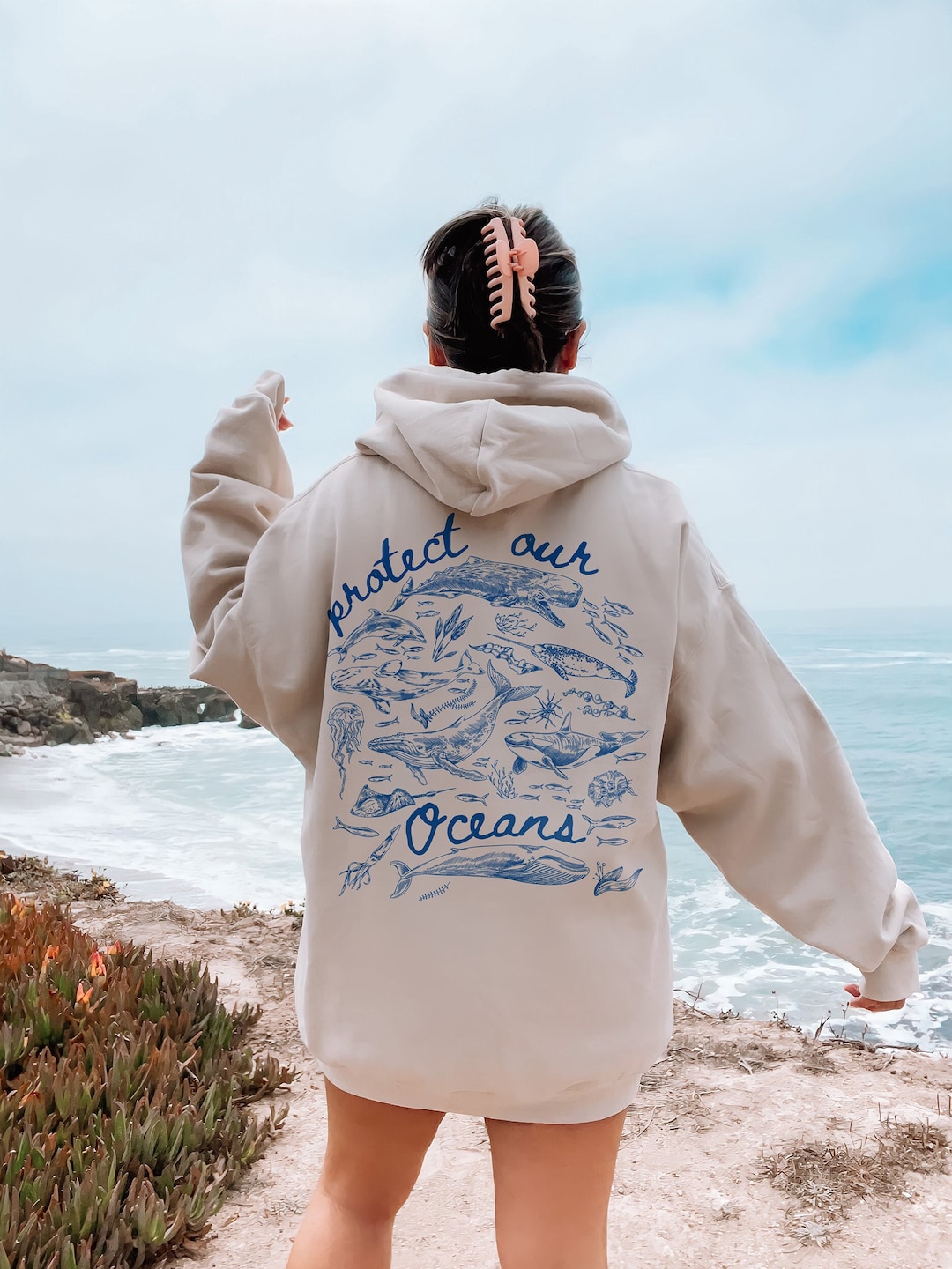 Protect Our Oceans Hoodie Save the Sharks Hoodie Save the Whales Hoodie ...