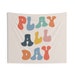 Play All Day Sign Playroom Wall Decor Playroom Sign Decor Lets Play ...