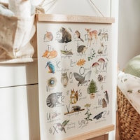 Woodland Animals | Alphabet Printable Classroom or Bedroom Wall Decor ...