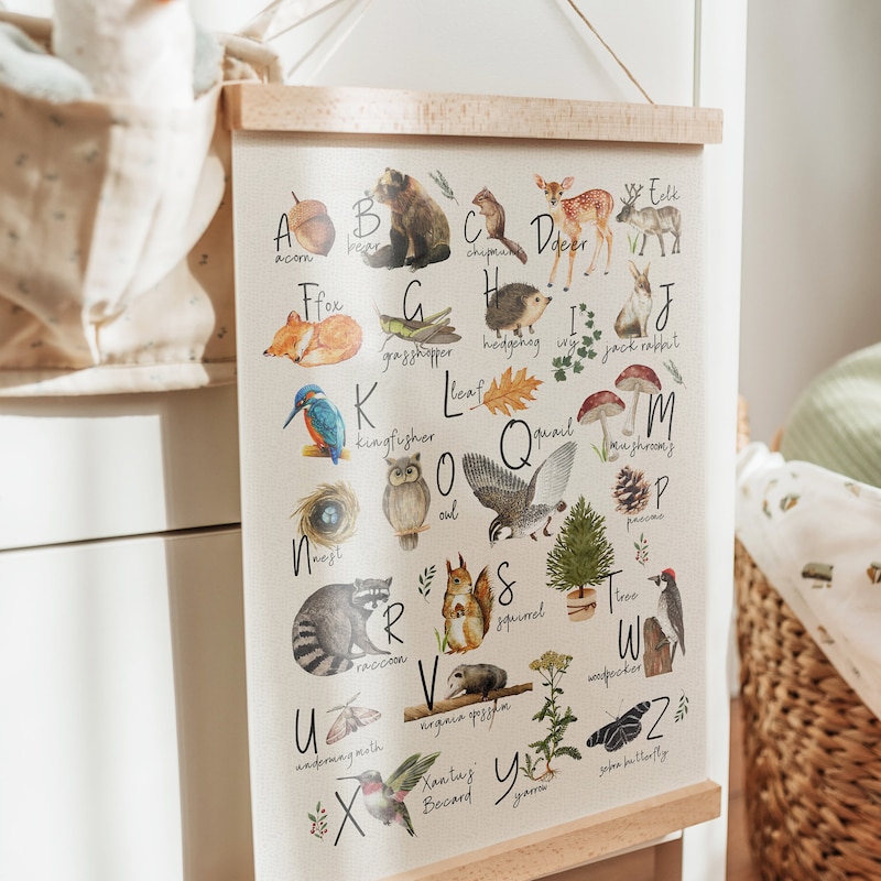 Woodland Alphabet - Etsy