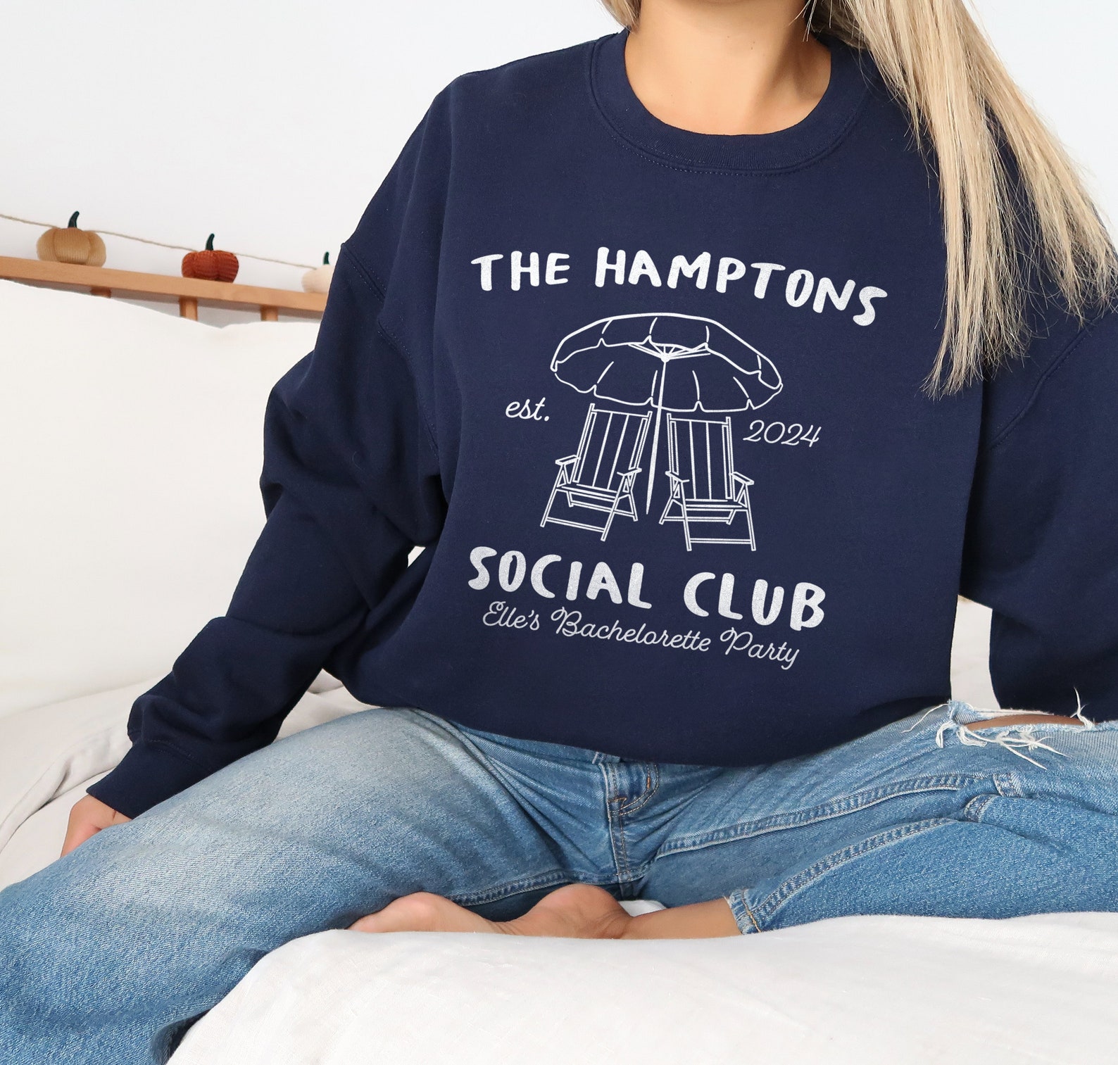 Hamptons Bachelorette Sweatshirt Custom Beach Bachelorette Sweatshirt ...