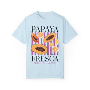 Papaya Shirt Fruit Shirt Copacabana Shirt Rio De Janeiro Shirt Coastal ...