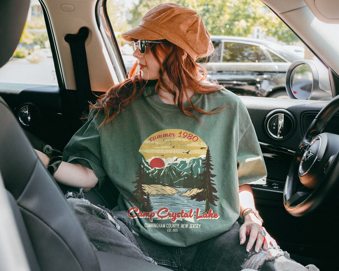 Retro Camp Crystal Lake Shirt Camping Shirt Halloween Shirt 80s Camp ...