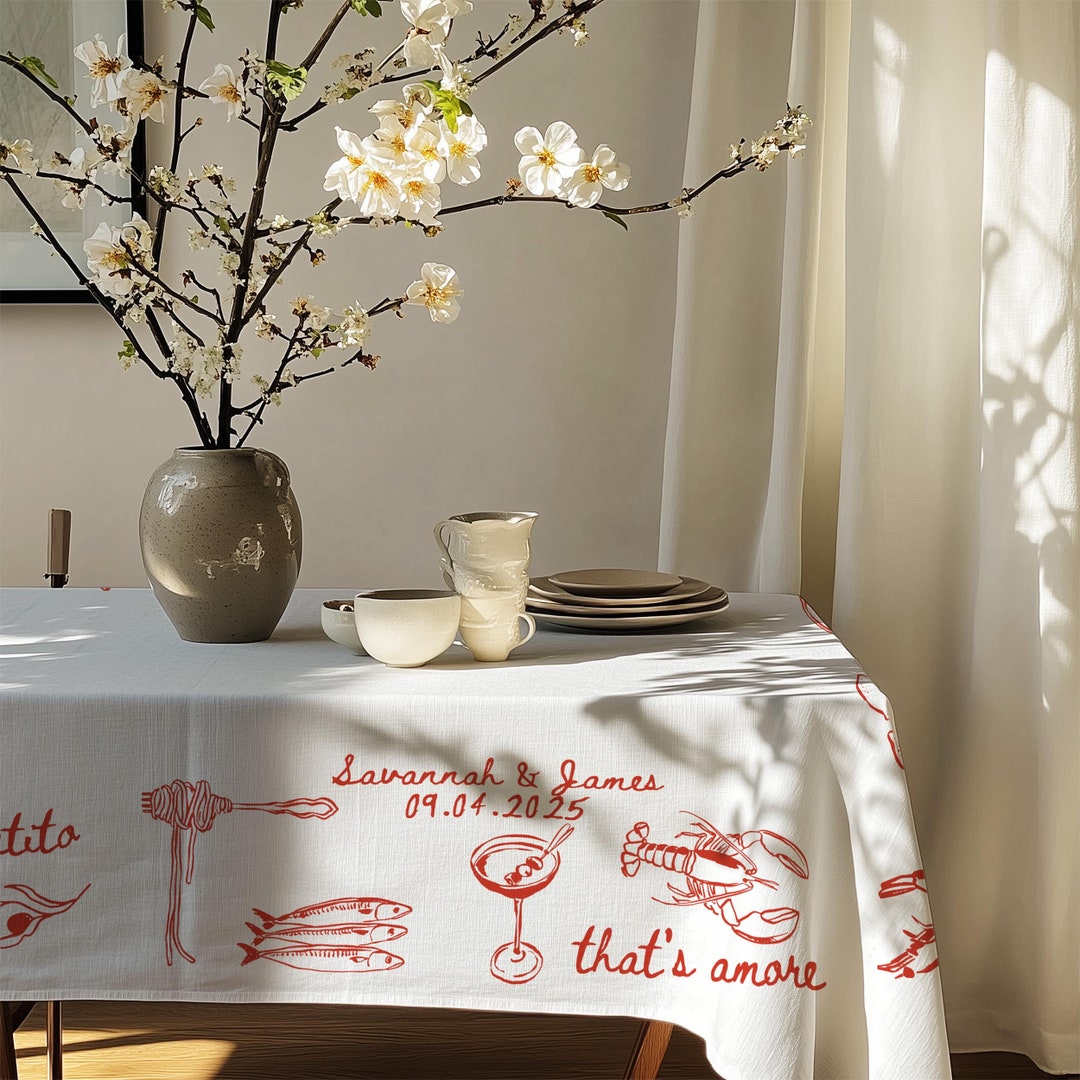 Custom Tablecloth Italian Summer Tablecloth Italian Wedding Decor ...
