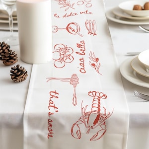 Italian Summer Table Runner Italian Wedding Decor Italian Dinner Party ...