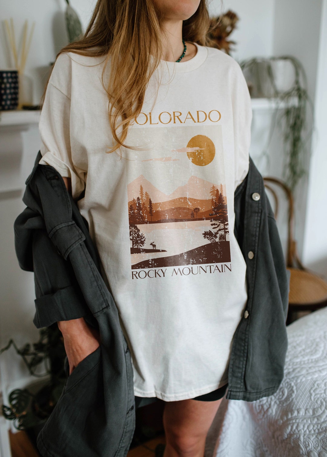 Rocky Mountain Shirt Colorado Shirt National Park Shirt Oversize Y2K ...