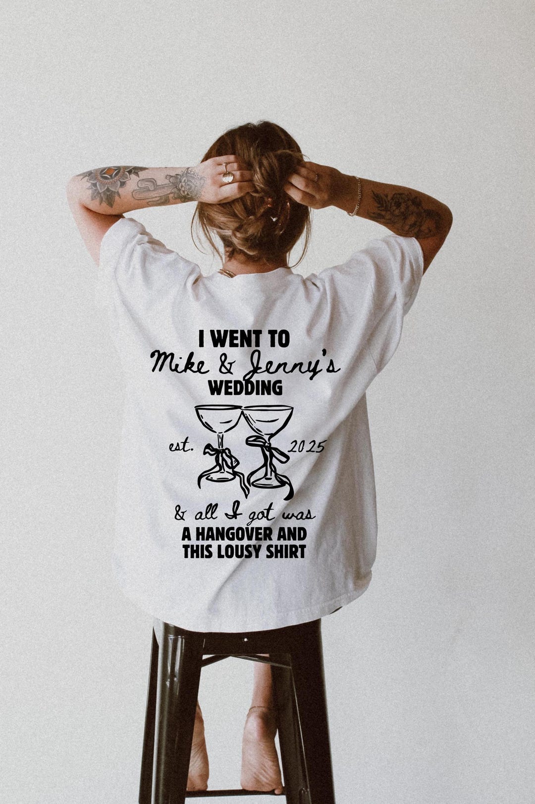 Custom Wedding Shirt Cocktail Wedding Tshirt Toss Wedding Merch Newly ...