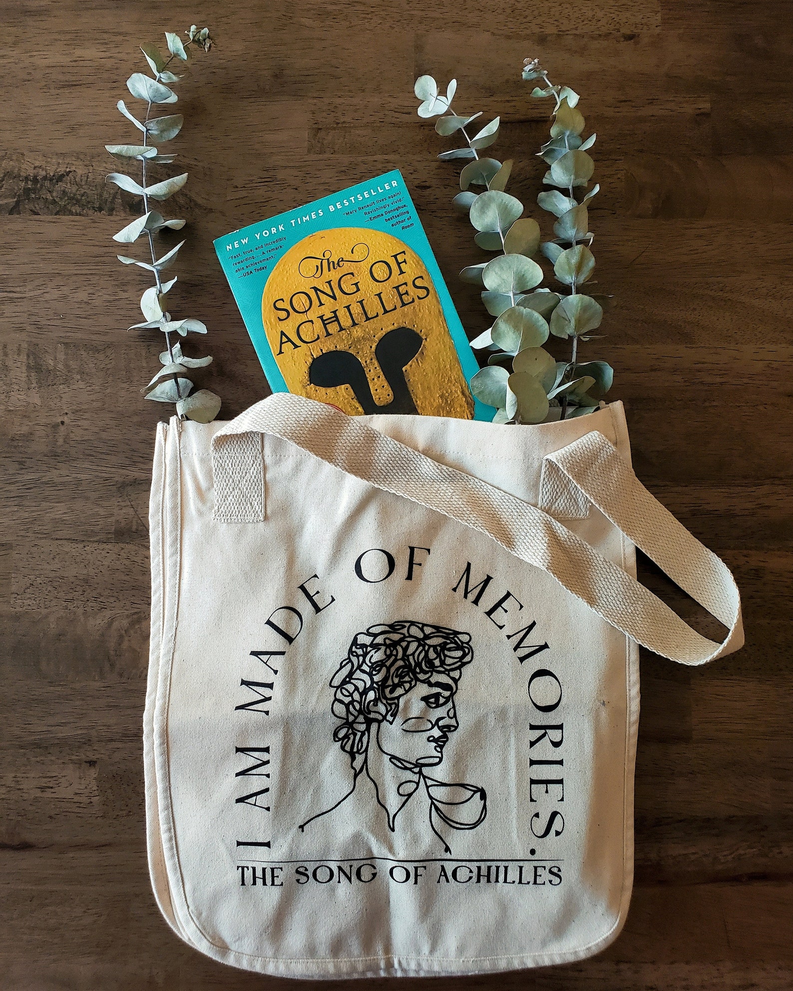 The Song of Achilles Tote Bag TSOA Bag I Am Made of Memories - Etsy ...
