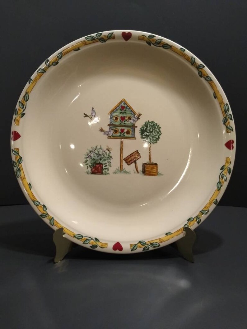 Thomson Pottery China. Pattern: Birdhouse. - Etsy
