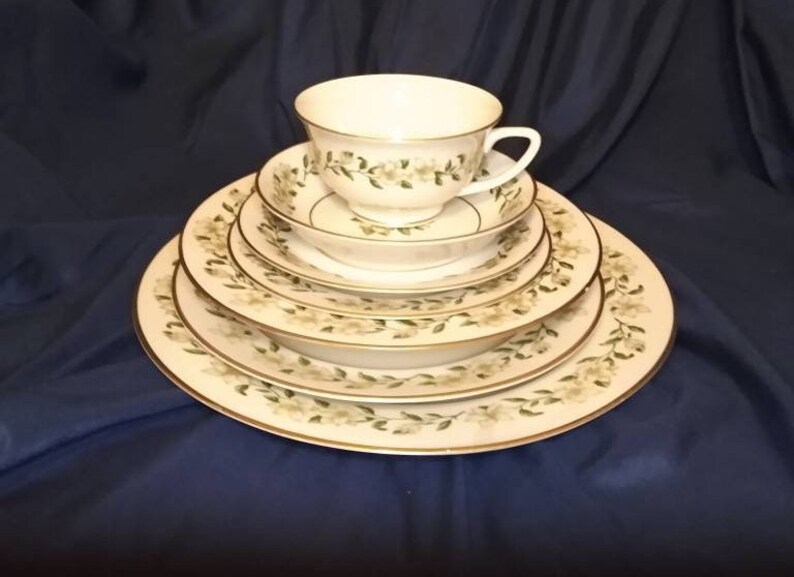 Princess China Tru-tone. Pattern: Bridal Wreath. 7 Piece Place Setting ...